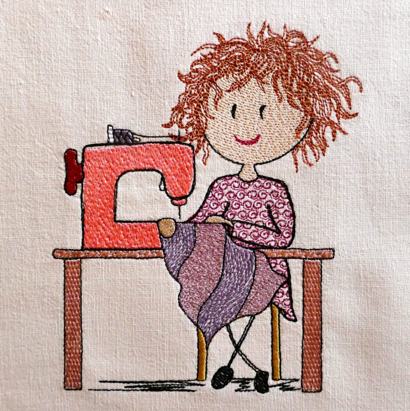 Elvesideas - machine embroidery design - Lilly's sewing machine